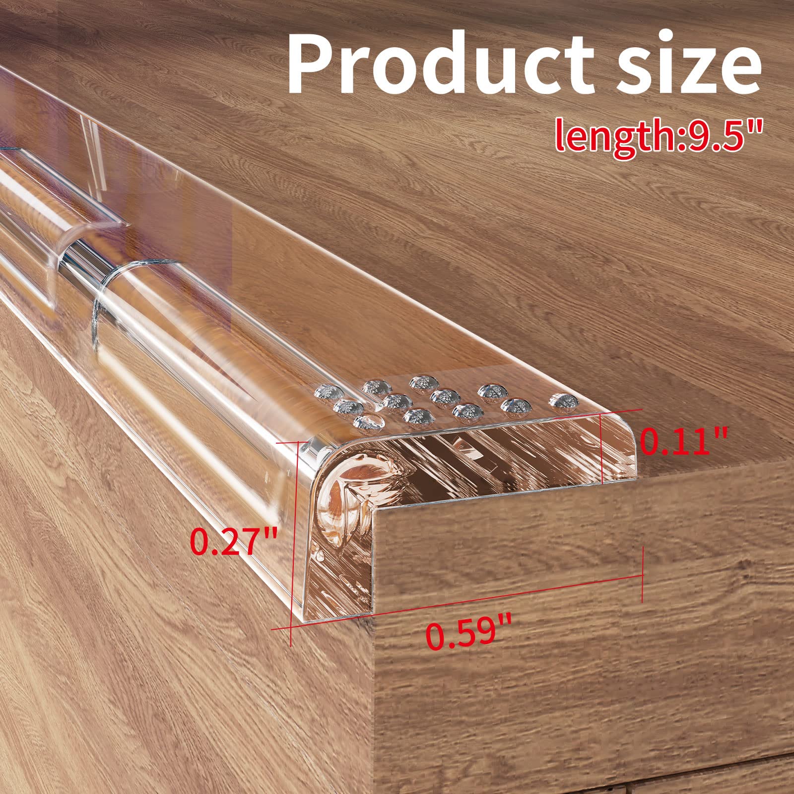 nediea Table Cabinets Corner Protectors for Baby, Clear Adhesive Corner Protectors for Furniture, Edge Guards 8 Packs