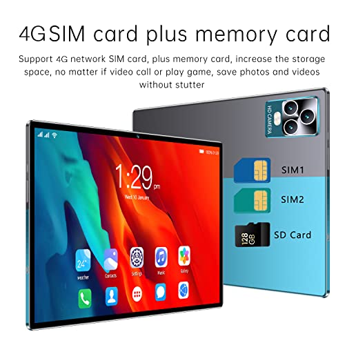 Pad P70 Tablet, 10.1ββ IPS Full HD Display Android Tablet, Octa-Core Processor, 64GB Storage, Full Metal Cover, Long Battery Life, WiFi, Dual-SIM Tablet -Blue