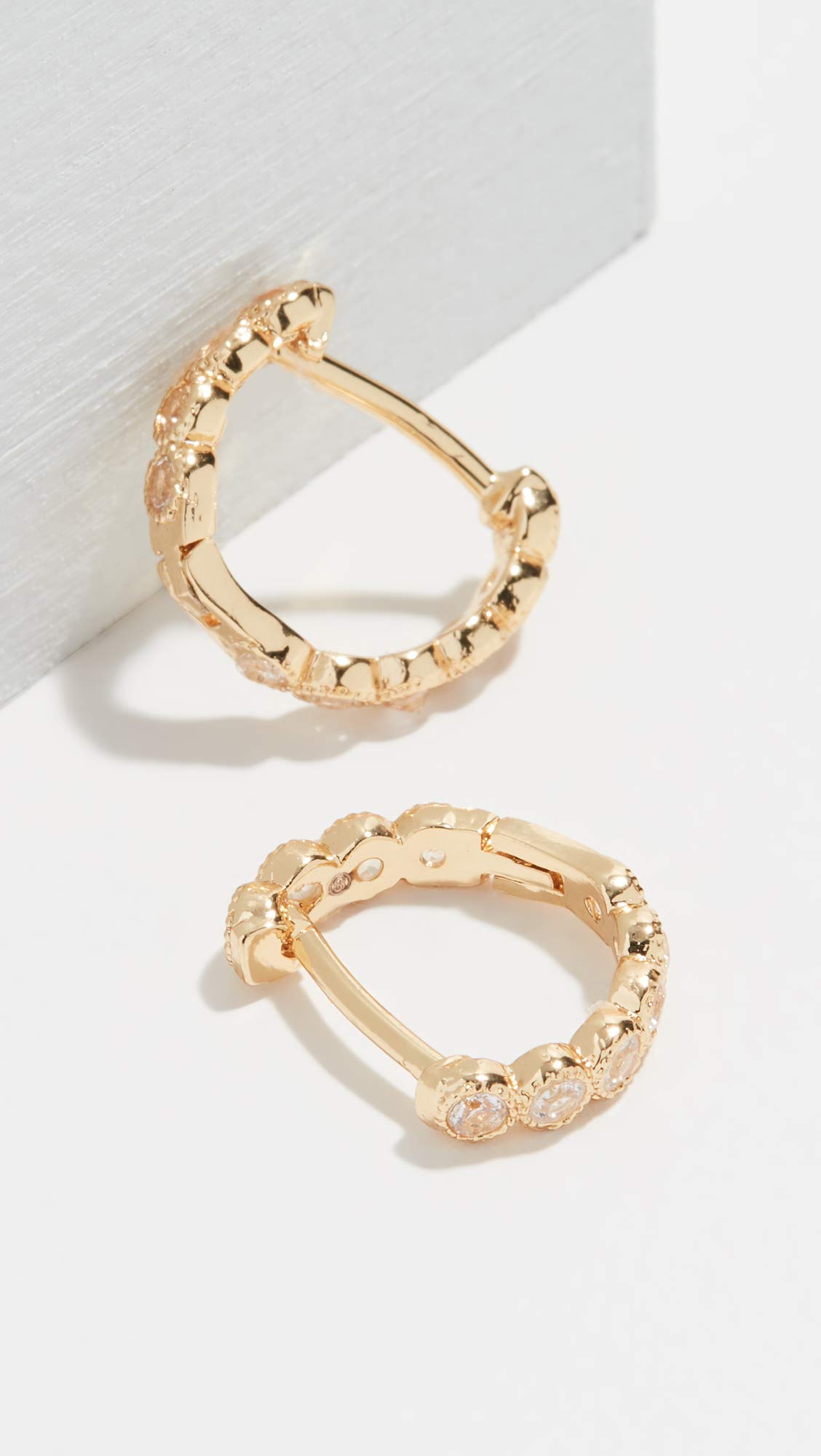 Gorjana Women's Madison Huggie Earrings, Yellow Gold, One Size