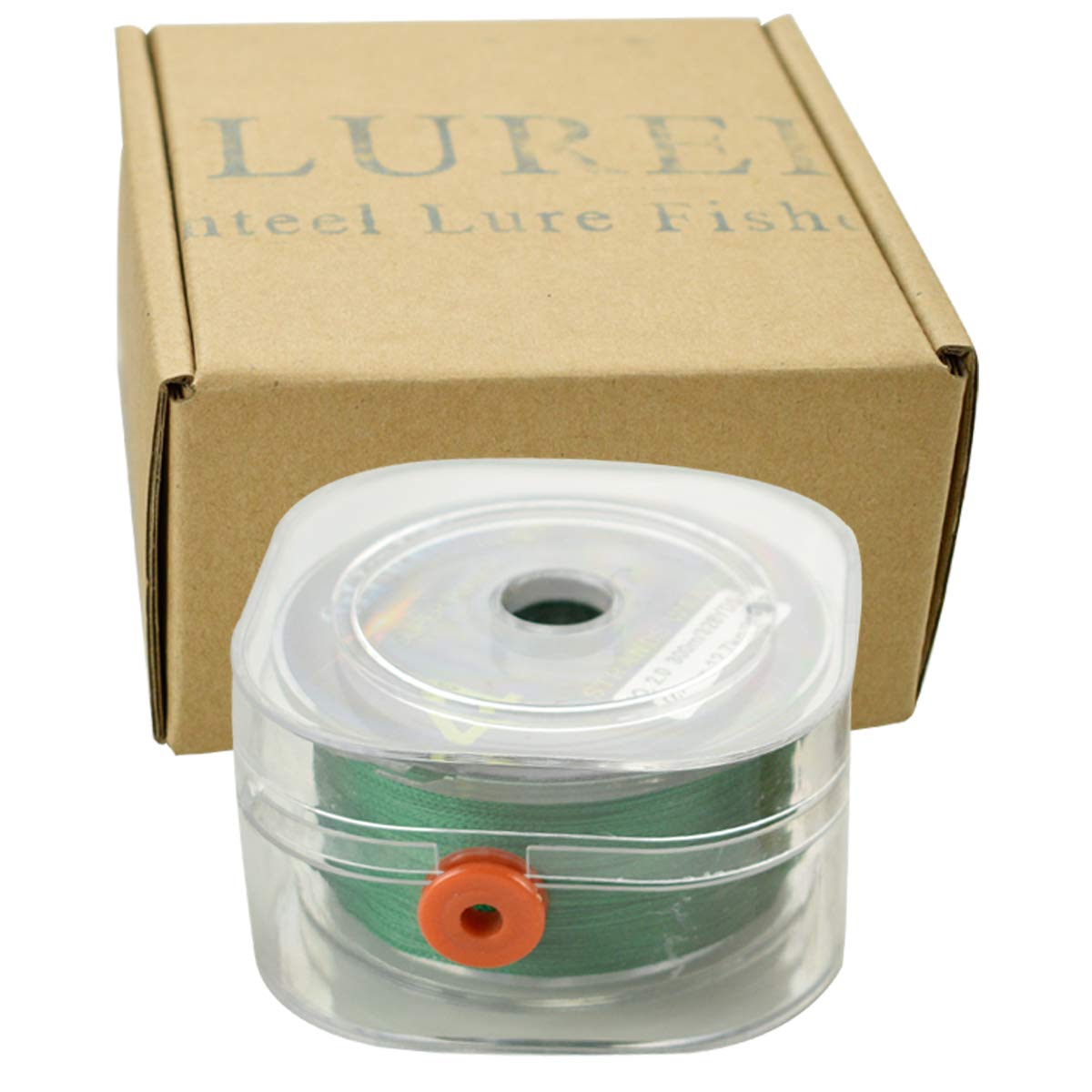 GLUREE 4 Stands Braided Fishing Line with Line Outlet Box (Multicolor Green, 0.6(12.0LB-0.0047in)-328Yds)