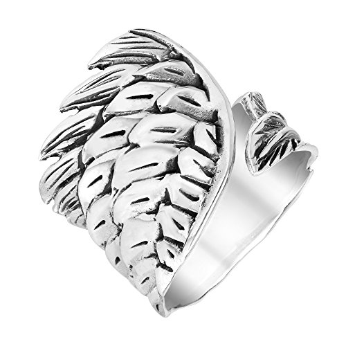 Guardian Angel Wing Wrap Around .925 Sterling Silver Ring (9)