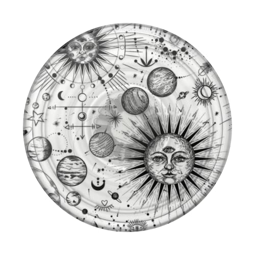 PopSockets Plant-Based Phone Grip with Expanding Kickstand, Eco-Friendly PopSockets for Phone - Translucent Cosmic Sun