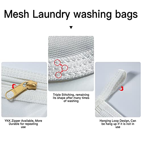 Vaadonazio 3pc L/m/s Durable Honeycomb Mesh Laundry Bags For Washing Machine, Laundry Mesh Bags For Delicates, Bras, Garment, Sweater, Undergarment, Socks, Lingerie, Underwear, Laundry Protection Bag