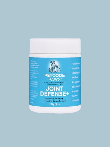 PETCODE PAWS Joint & Immunity Supplement for Dogs & Cats – Gluten-Free Joint Support Pet Nutrition with Multivitamin Blend – Premium Pet Supplies for Dogs Overall Well-Being & Immune Defense - 8 oz