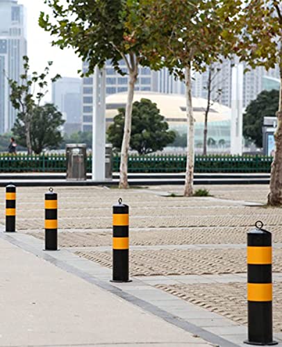 OUSIKA Parking Post, Parking Barrier, for Parking Lot Traffic Safety Street Cone, Parking Space Lock, Parking Pile, Ground Pile, Warning Column Bollard