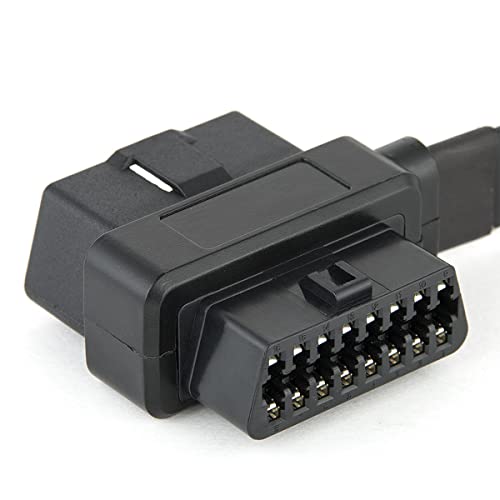 zipelo OBD2 16 Pin Splitter Extension, 2ft OBDII Extender Cable Adapter, 1 Male Plug and 2 Female Connectors, Extension Cord for Scan Tools and Diagnostic Reader, Universal for All OBD2 Vehicles
