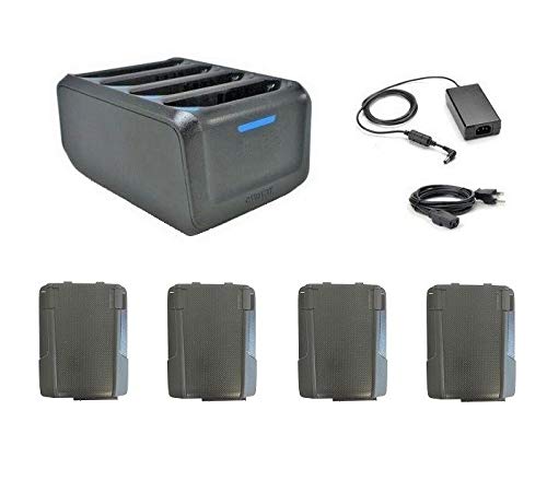 Zebra/Symbol SAC-TC7X-4BTYPP-01 Charger Kit with (4) Spare Battery BT-000318-01 (BTRY-TC7X-46MPP-01) | for TC70, TC75, TC70x, TC75x, TC72, TC77 Series Android Scanners