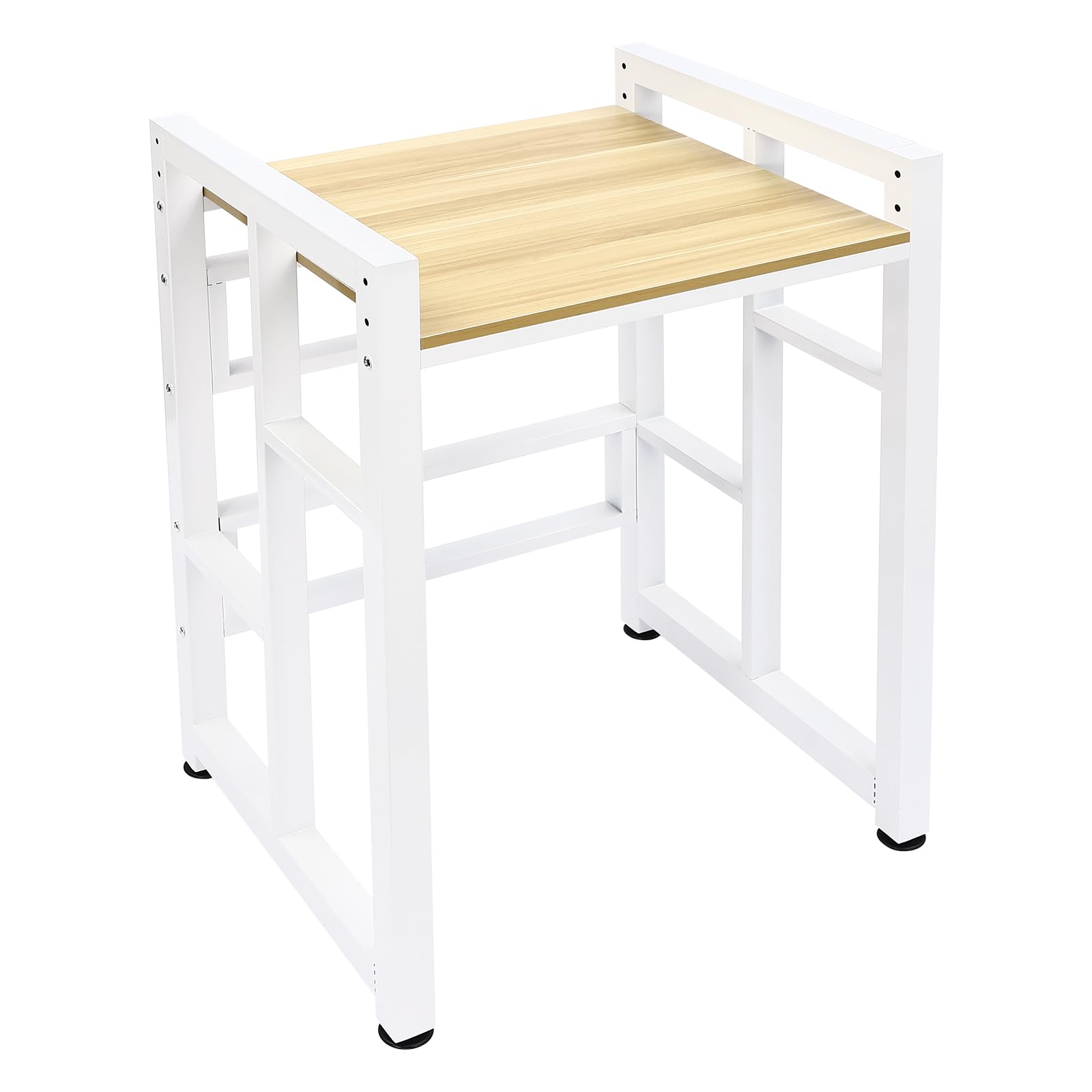 Stacking Dryer Rack Stand, Floor Mount Storage Shelf with Adjustable Laminate, Heavy Duty Over Washer and Dryer Shelves, Washing Machine Rack for Bathroom, Laundry Room, Apartments Garages