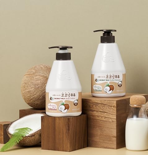 WELCOS KWAILNARA Coconut Milk Body Lotion – Korean Body Lotion for Deep Hydration & Silky Smooth Skin 560 g / 19.75 Fl. Oz
