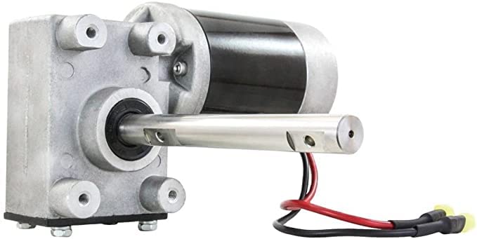 New 12 Volt Salt Spreader Motor w/Gear Box Compatible with/Replacement for Curtis Meyer Lesco Trynex D6106, D6107, D6107-06, D610706 0.618in Shaft OD