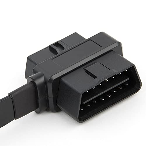 zipelo OBD2 16 Pin Splitter Extension, 2ft OBDII Extender Cable Adapter, 1 Male Plug and 2 Female Connectors, Extension Cord for Scan Tools and Diagnostic Reader, Universal for All OBD2 Vehicles