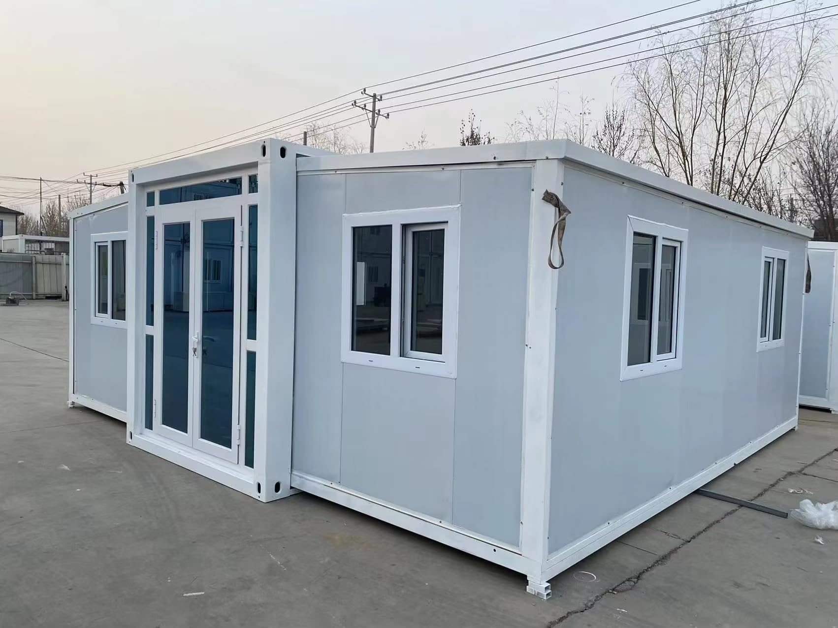 Miniature Modular Home, Lightweight Prefab House, Portable Tiny House, Micro Living Unit, 20ft 30ft 40ft for Garden Studios, Guest Houses, Mobile Clinics, Outdoor Events, Eco-Tourism Lodges