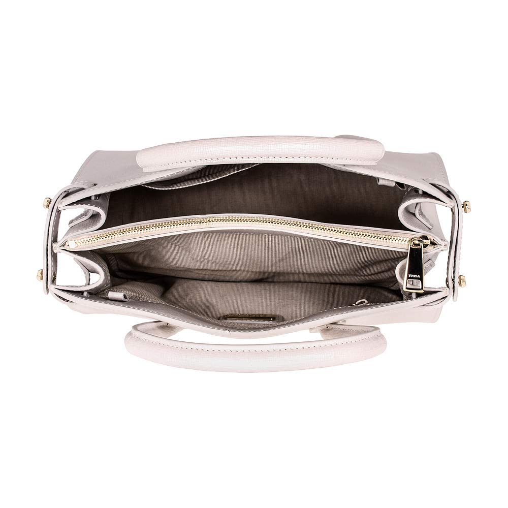 Furla Pin Ladies Small White Perla Leather Tote 977680