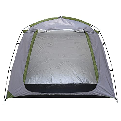 ZMPT Bicycle Rainproof Tent Heavy Storage Tent Waterproof Mountain Bike Tent Dustproof Portable Foldable Outdoor Tool Storage Shed Silver Gray and Green