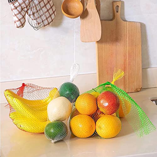 ZLY 100 PCS Seafood Boiling Bags,Reusable 13inch Stretchable Nylon Mesh Bag,Crawfish Shellfish Clam Boil BagsPlastic Mesh for Storage of Fruit,Vegetable,Cooking Crawfish Crab