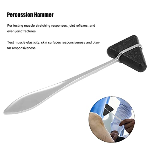 Neurological Diagnostic Hammer, Percussion Hammer Zinc Alloy Moderate Strength Trilateral Shaped for Skin Surfaces