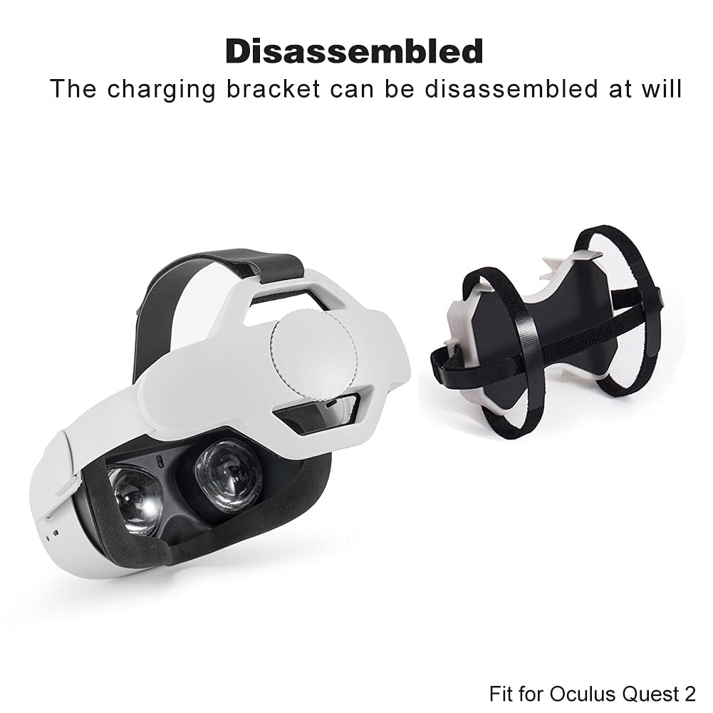 Head Strap Compatible with Oculus Quest 2 Adjustable Comfortable Protective Head Strap (No USB Cable)