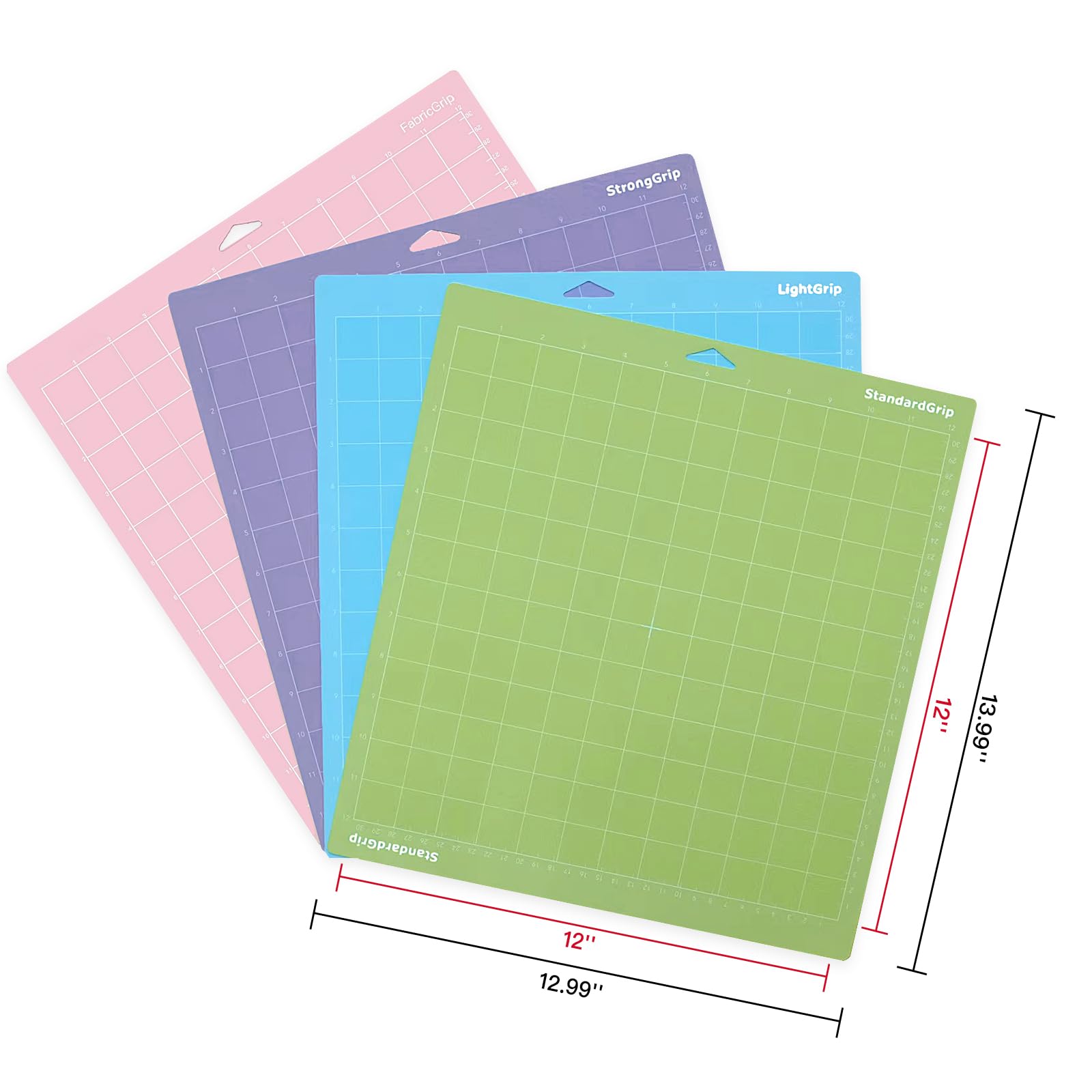 Srunffe Cutting Mats for Cricut Maker/Maker 3/Explore 3/Air/Air 2, Variety Adhesive Replacement Cut Mats compatible with Cricut Machines (Variety for cricut 12 * 12in 6pack, Variety)