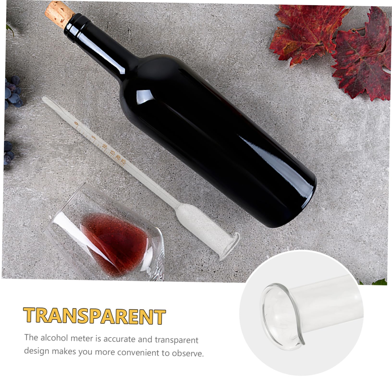 SEWOART Vinometer Meter Tester for Wine Precision Alcoholmeter for Measuring Wine Percentage