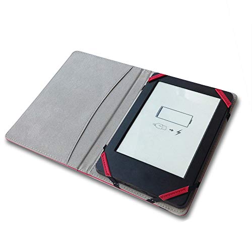 Universal 6inch Ereader Book Style Case Cover embossed Author Name for kobo pocketbook sony kindle 6inch ereader