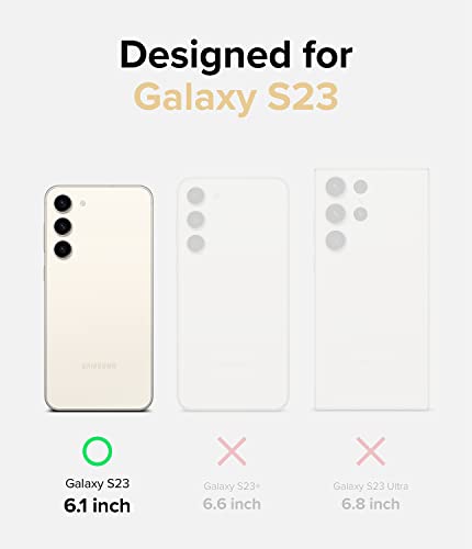Ringke Fusion [Display The Natural Beauty] Compatible with Samsung Galaxy S23 Case 5G, Transparent Phone Cover for Women, Men, Shockproof Bumper Designed for S23 Case - Clear