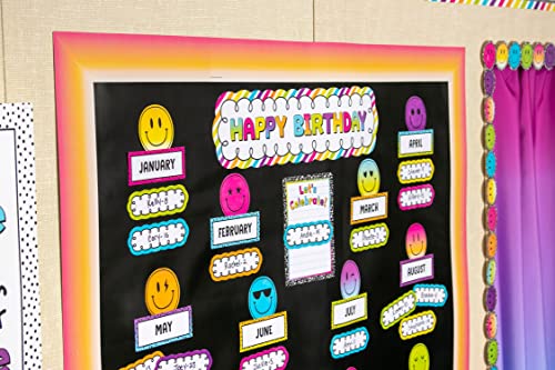Teacher Created Resources Pink and Orange Color Wash Straight Border Trim