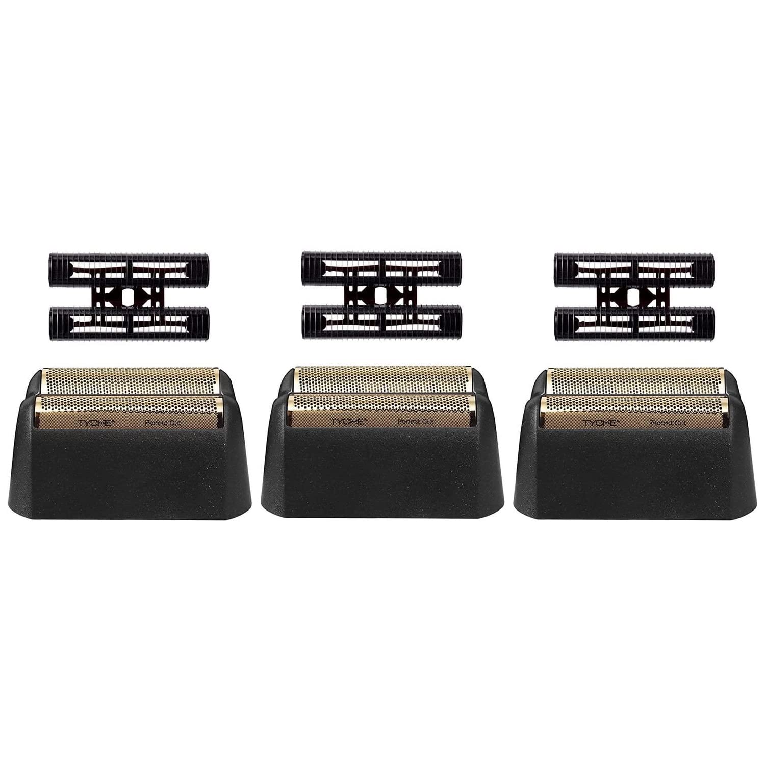 Professional 5 Star Series Finale Shaver Replacement Foil and Cutter Bar Assembly Compatible with wahl Foil Heads 7031-100/7043-100,Fit for #8061 8164 shaver (black 3 pack)