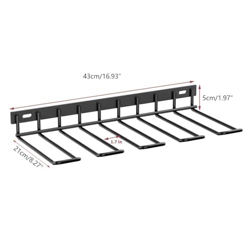 Space Saving Wall Mounted Tool Rack Storage Solution For Home Garage