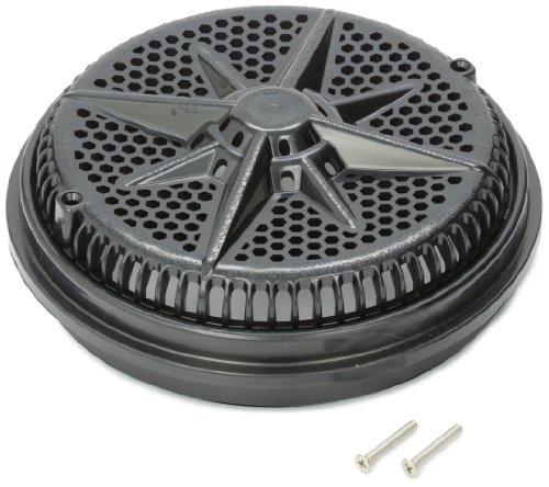 Pentair 500100 8-Inch Black Cover with Single Long Ring Replacement StarGuard Pool and Spa Main Drains