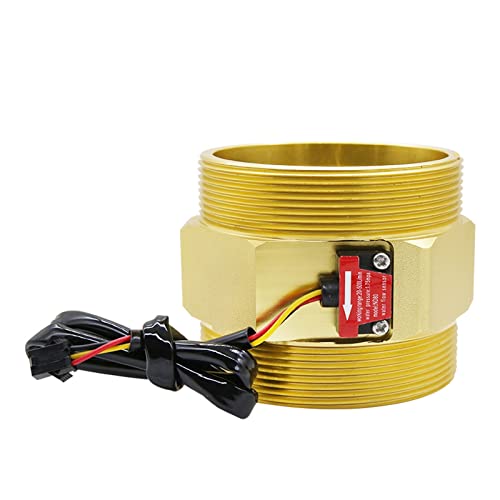 ROFEI 1/2" 3/4" 1" 3" Water Flow Sensor Brass 1.75MPa Sensor Turbine Flowmeter DC5~18V Used to Measure The Flow of The Medium (Size : 3/4")