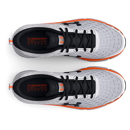 Under Armour Men's Charged Assert 10 Running Shoe, (101) White/White/Black, 10.5