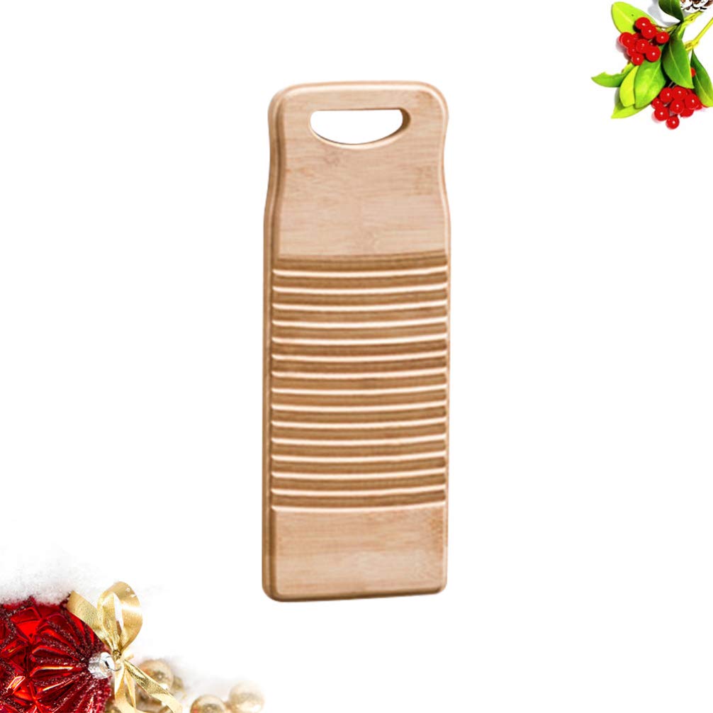 Wood wooden washboard Washboard Practical Clothes Bamboo Washboard Anti-slip Laundry Cleaning Board Manual Clothes Washing Tool for Home - laundry washboard 40cm washing clothes board