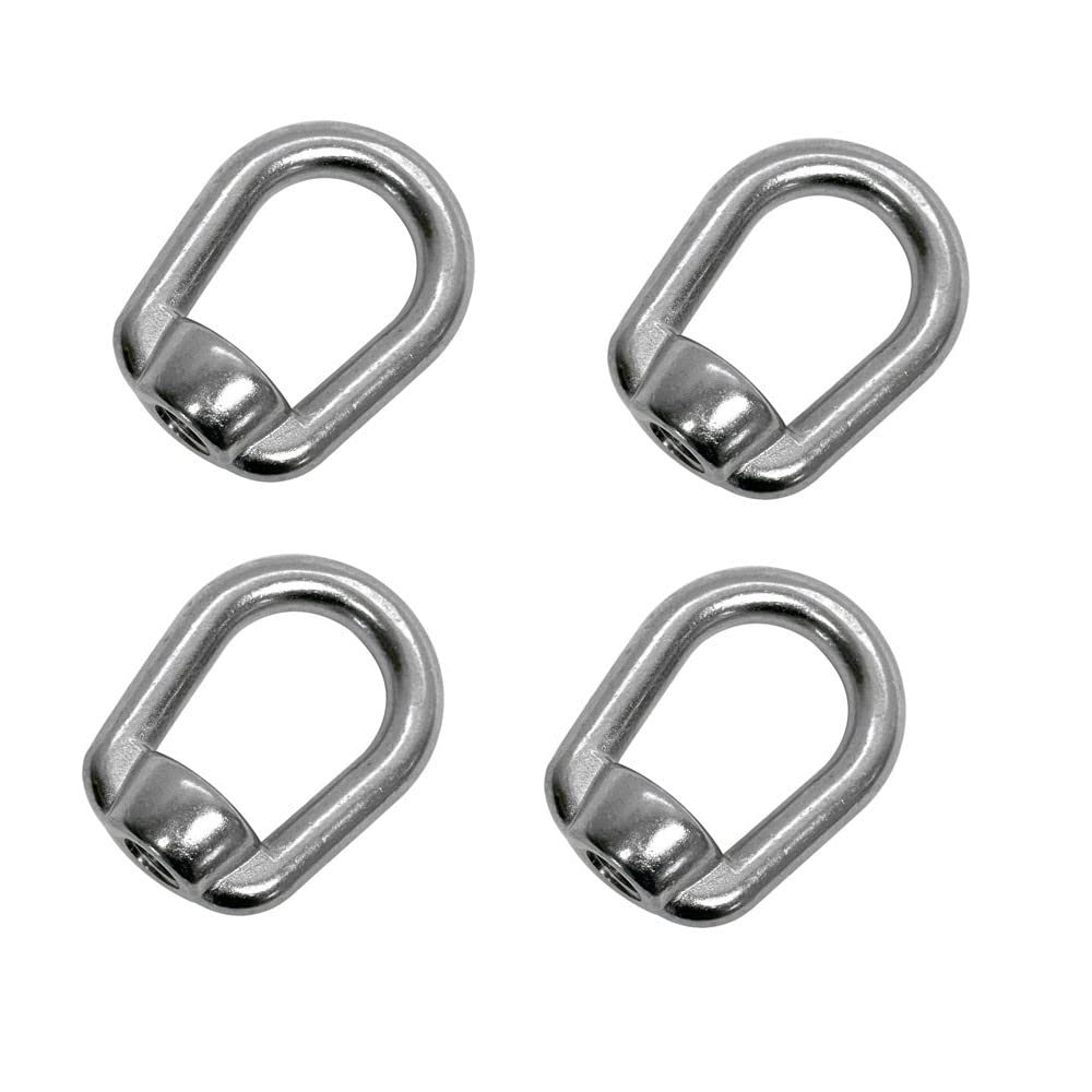 Prolinemax 4 Pc SS-316 Eye NUT 5/8" UNC Tap Thread Stainless Steel Marine Boat 3,400-lbs