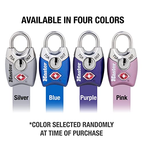 Master Lock 4689T TSA Approved Keyed Lock, 2 Pack, Colors May Vary