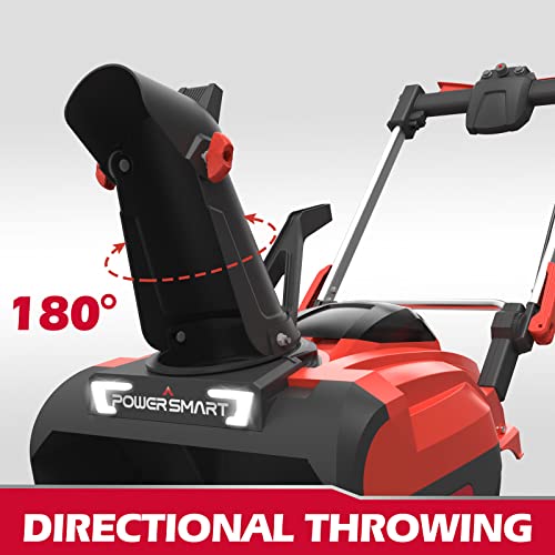 Snow Blower - 80V 6.0Ah Battery Powered Snow Blower, 21'' Electric Snow Thrower, Cordless Snow throwers