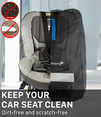 Fosmon Airplane Car Seat Travel Bag Adjustable Shoulder Strap Padded Nylon Backpack Style Universal Size