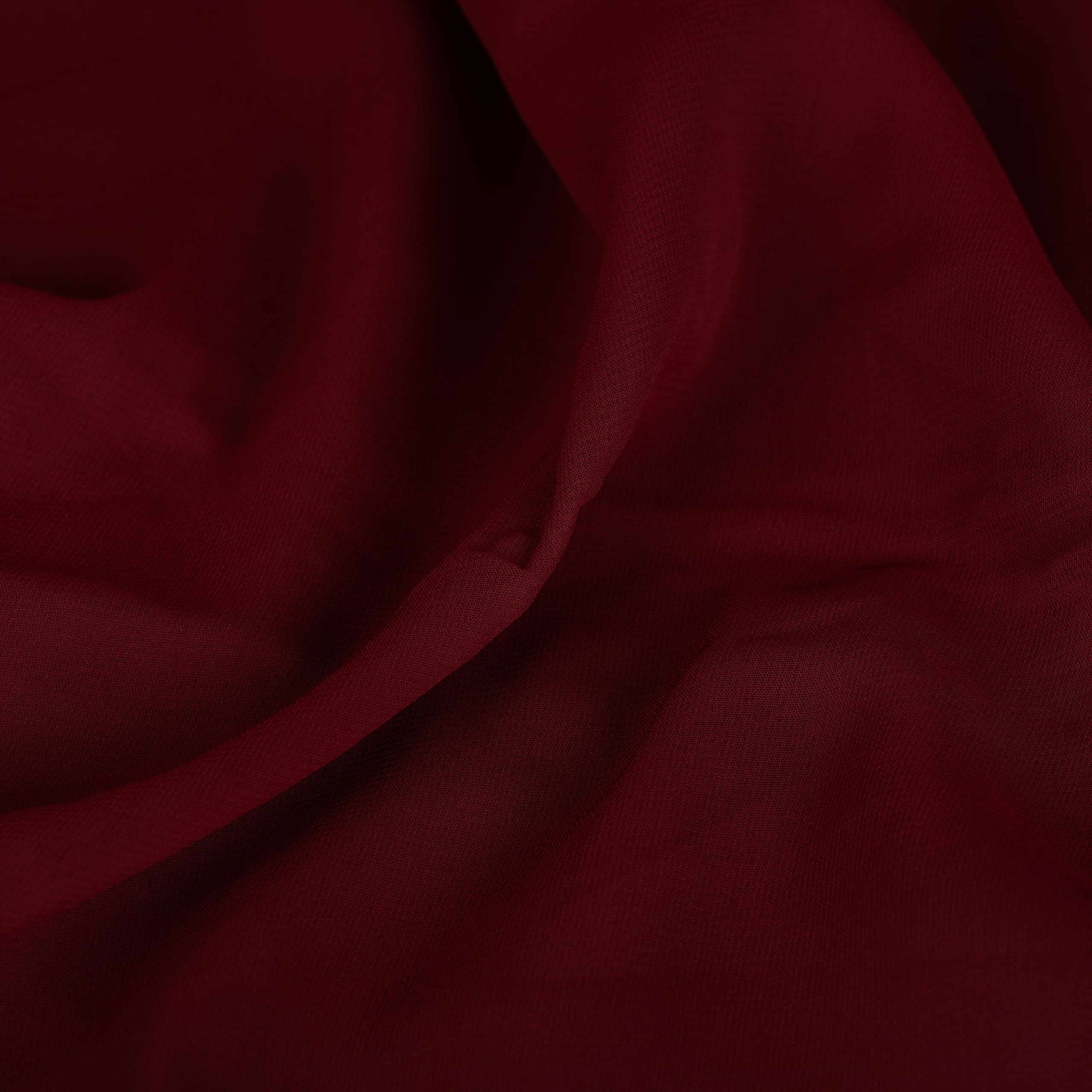 Fynite Chiffon Fabric| 2 Yards Sheer Chiffon Fabric | Solid Colors Continuous Fabric Bolt for Wedding Dress Party Backdrop DIY, Crafts, Silky Chiffon Fabric 56" Wide - Burgundy