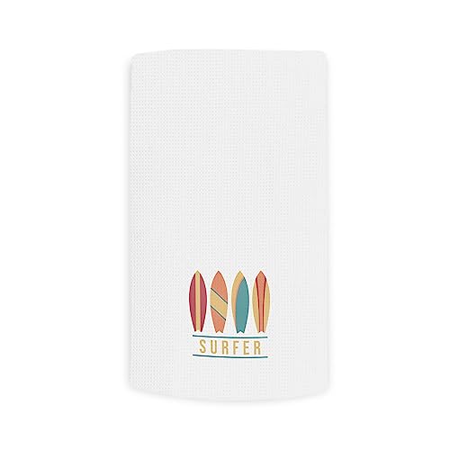 Vintage 80s 90s Colorful Surfboard Surfer Kitchen Towels and Dishcloths 16Ć24 Inch,Surfing Hand Towel Dish Towel Tea Towel For Coastal Beach House Kitchen Decor,Gifts for Sports Lovers,Surfer Gifts