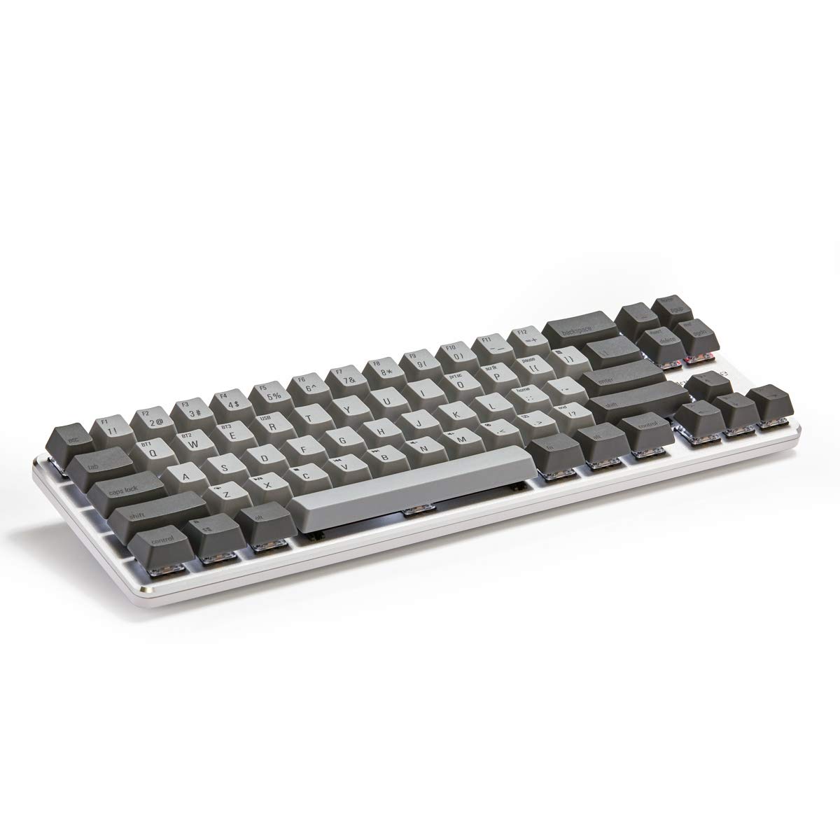 Happy Deals 20% Discount Off Mechanical Gaming Keyboard Brown Switch Wired/Wireless Bluetooth Keyboard 68-keys Mini Design(60%) Gateron Switch PBT Keycaps Grey Combo Color for Gaming/Office Magicforce