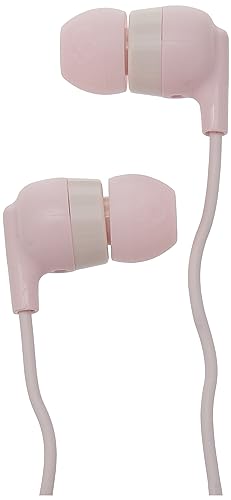 Skullcandy Ink'd+ In-Ear Wired Earbuds, Microphone, Works with Bluetooth Devices and Computers - Pastel Pink (Discontinued by Manufacturer)