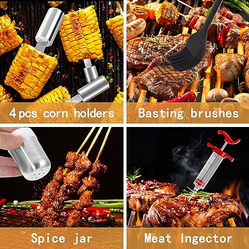 Supernal 46pcs Blackstone Griddle Accessories,Meat Press,Fat Top Grill Accessories,Grill Utensils Set,Grilling Gifts for Men,Camping,Backyard,Thanksgiving, Christmas, Halloween