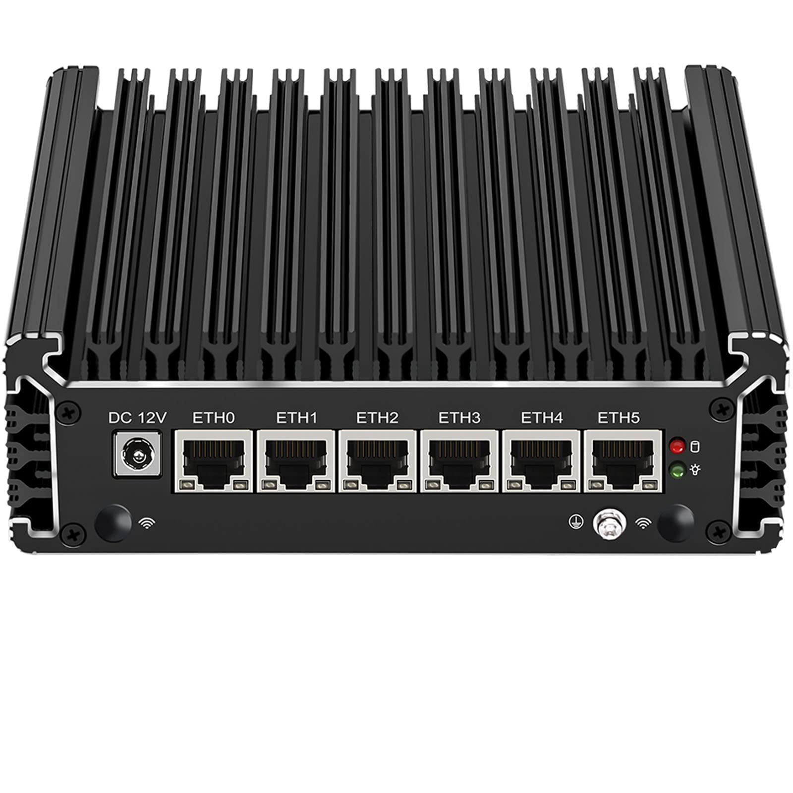 KingnovyPC 6 Port i226 2.5GbE LAN Firewall Fanless Mini PC Celeron N5105, No RAM No SSD, USB COM AES-NI VPN Router Openwrt Barebone