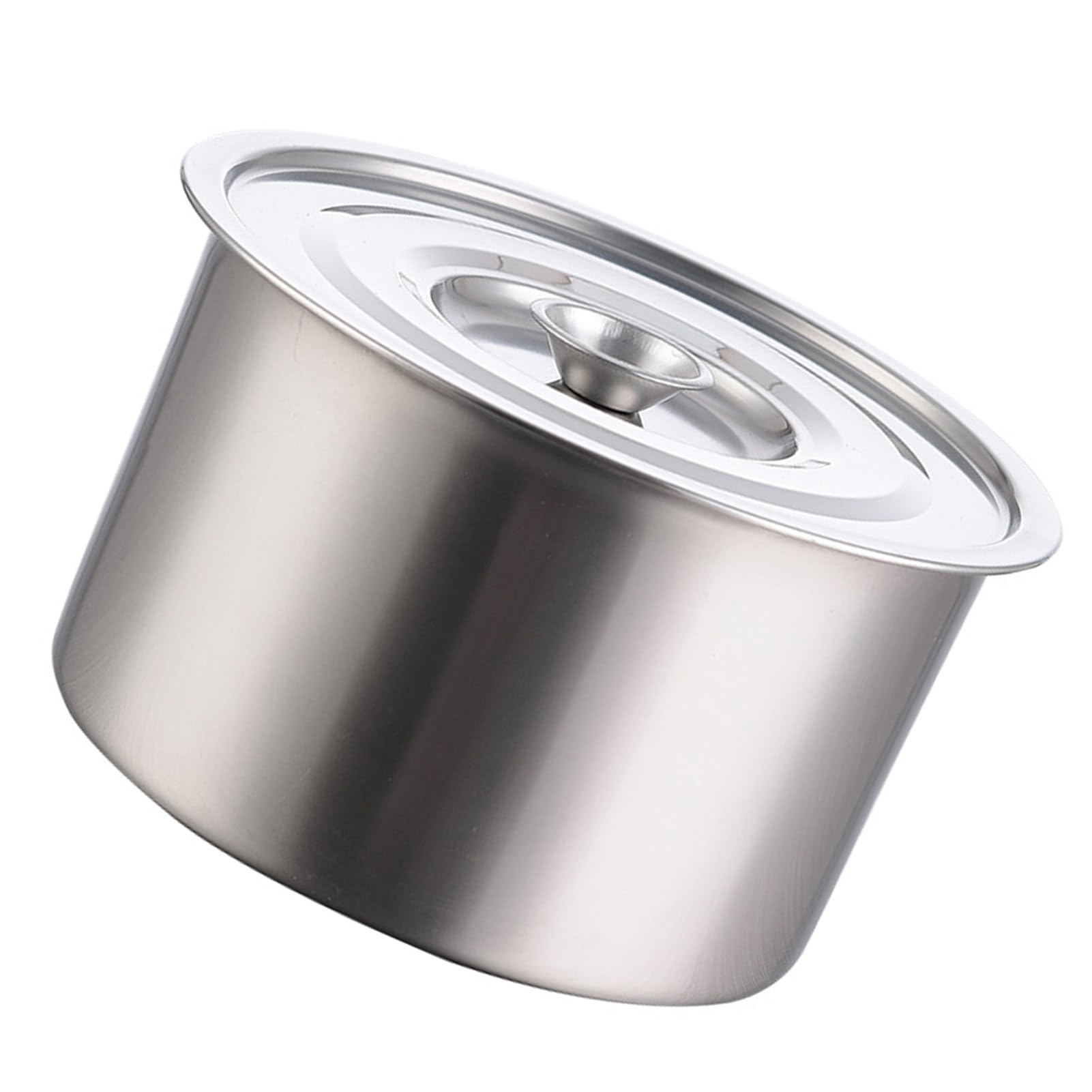 Stew Pot Stainless Steel Non Stick Lid Soup Seasoning Container Kitchen Utensil (S(15.2x8.8x3.1cm))