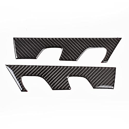 taruisixt for Ford Ranger 2015 2016 2017 2018 2019 2020 2021 Real Carbon Fiber (Soft) Car Back Row Inner Door Decorative 3D Sticker Car Interior Accessories