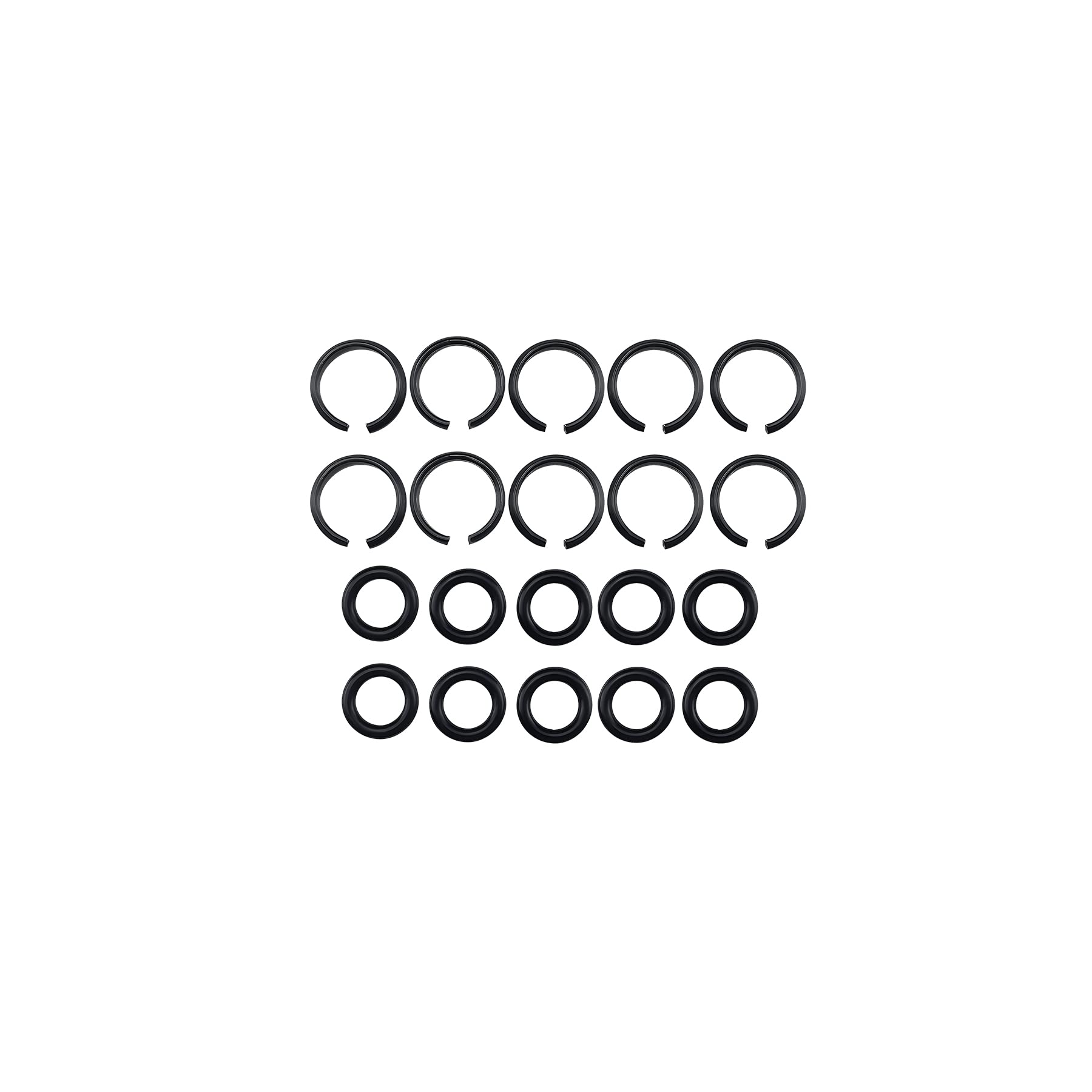 MEFONKOU 3/8" Impact Wrench Retaining Socket Rings & O-ring For Electric Wrench and Air Wrench(10 sets)