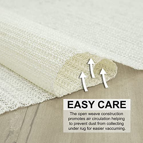 Mohawk Home 5' x 5' Round Non Slip Rug Pad Gripper, Made in USA, Grips Keeps Area Rugs in Place β Safe For All Floors