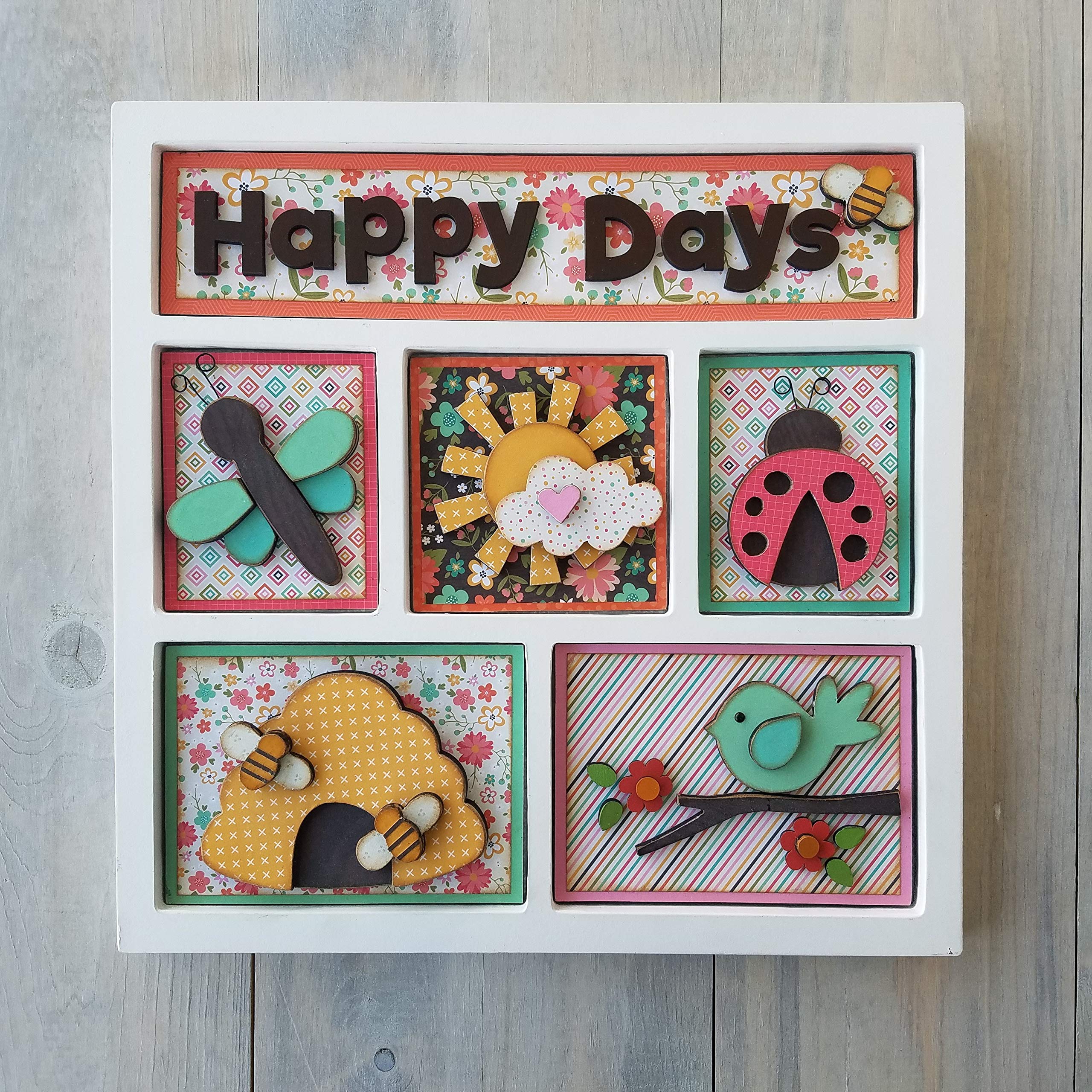 Foundations Décor, Shadow Box Kit - Happy Days