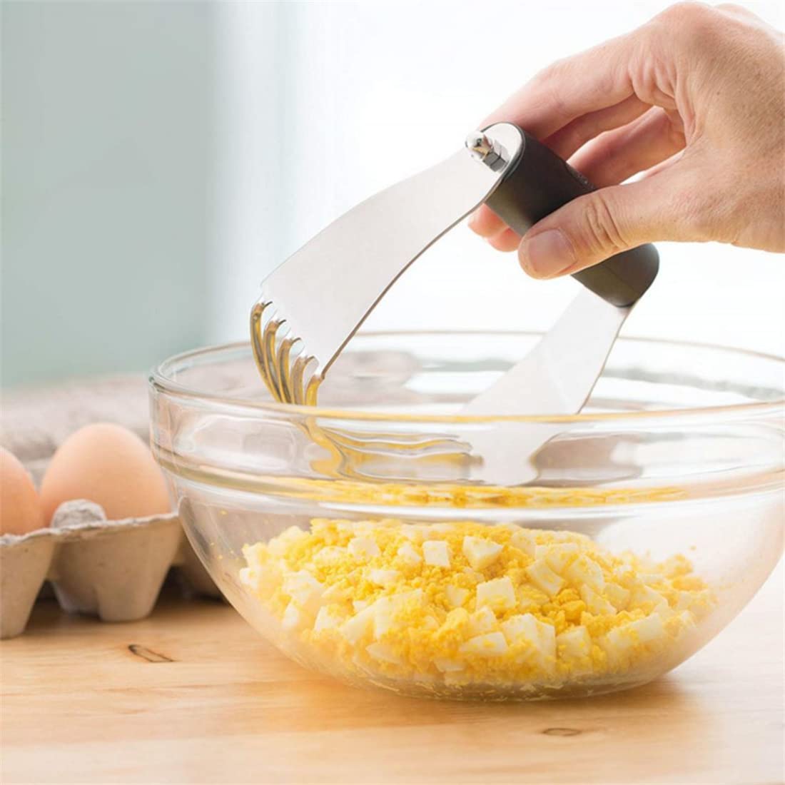 Manual 5 Blades Professional Butter Dough Blender Durable Chef Confection Baking Tools Pastry Cutter Stainless Steel Flour Mixer