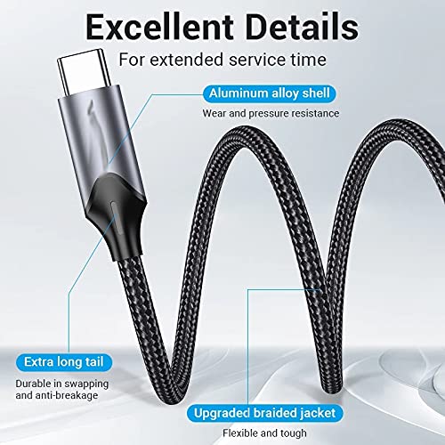WPYYI USB C to 3.5mm Jack Earphone Type C to 3.5 Headphone AUX Adapter Audio Cable (Size : 0.1)