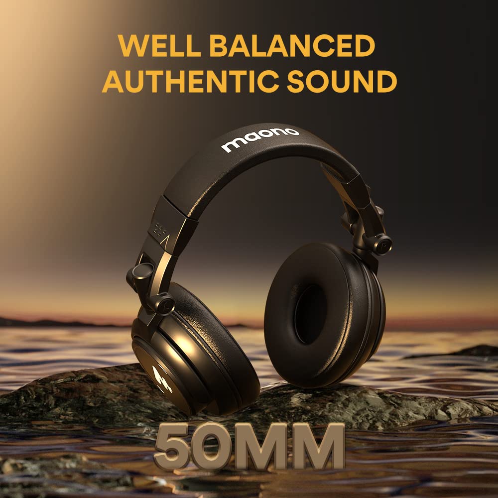 MAONO Podcast Equipment Bundle, AU-PM471TS and AU-A04 PC Computer Mic Kit with AU-MH601 Over-Ear Headphones for Recording, Podcasting, Streaming, YouTube, Twitch, Skype